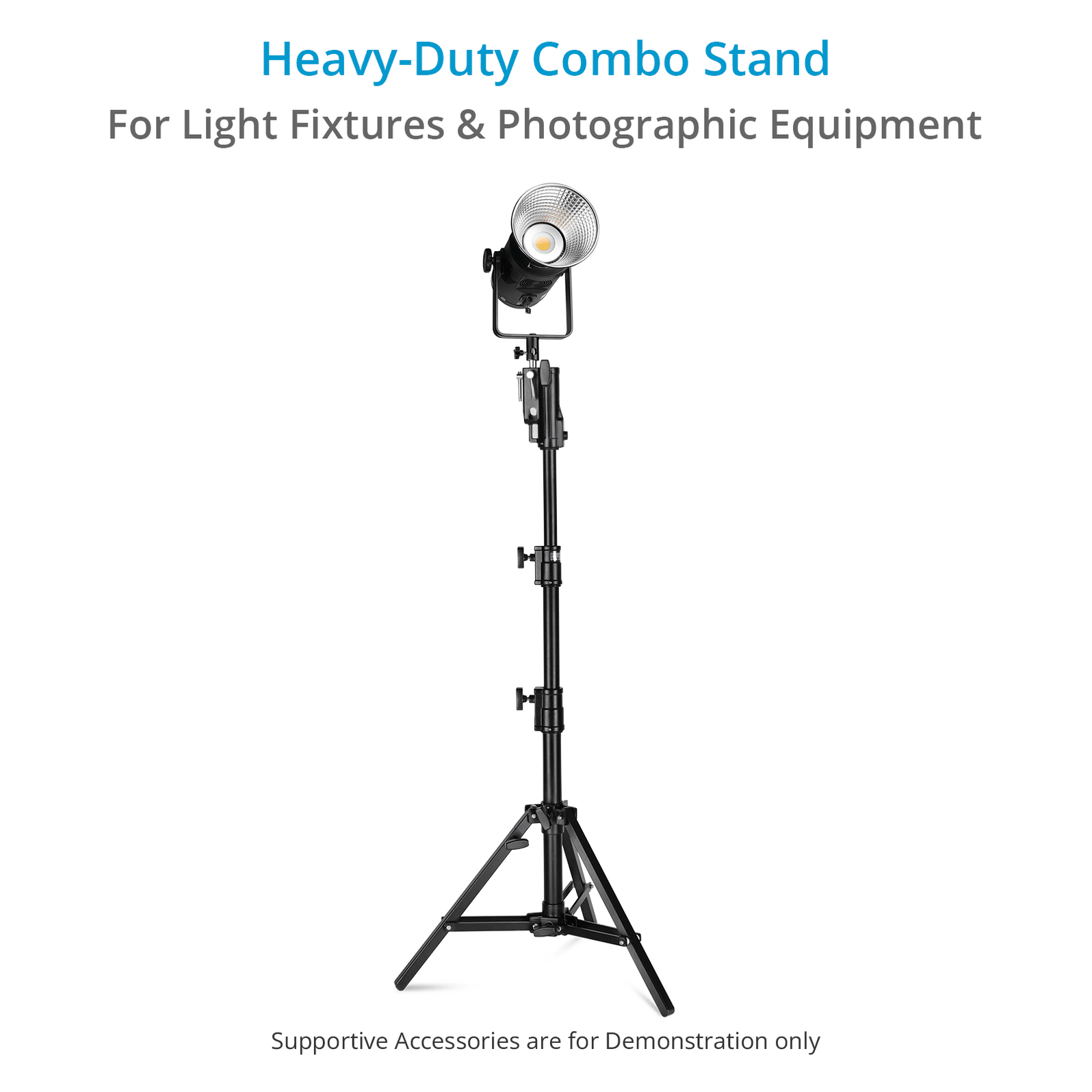 Proaim 6.8’ Low Ninja Double Riser Combo Stand for Light Fixtures ...