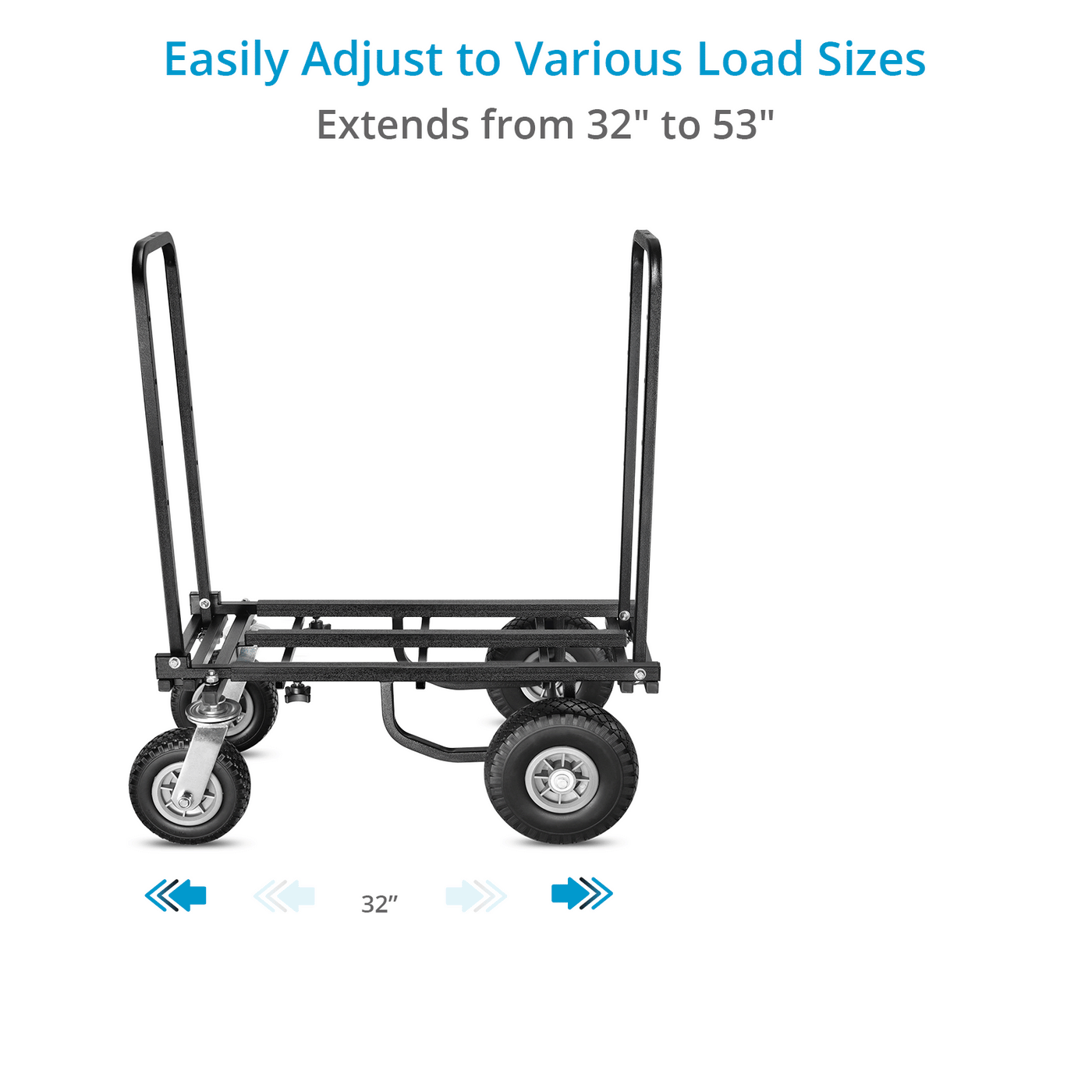 Proaim Vanguard Foldable Utility Cart w Garden Wheels. All-Terrain ...