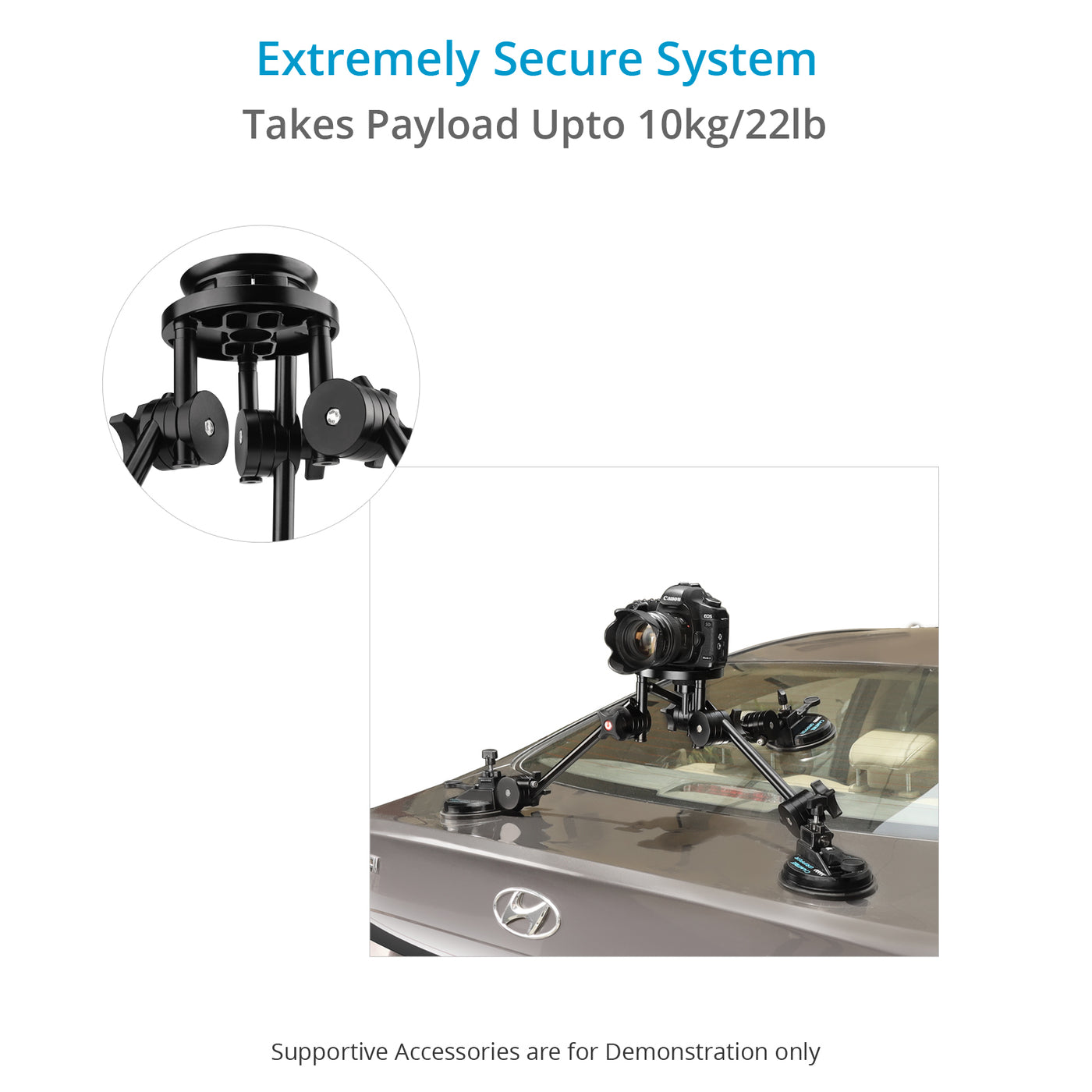 Camtree Gripper G-10 Car Suction Mount Mount Kit | Proaim — Proaim.ca