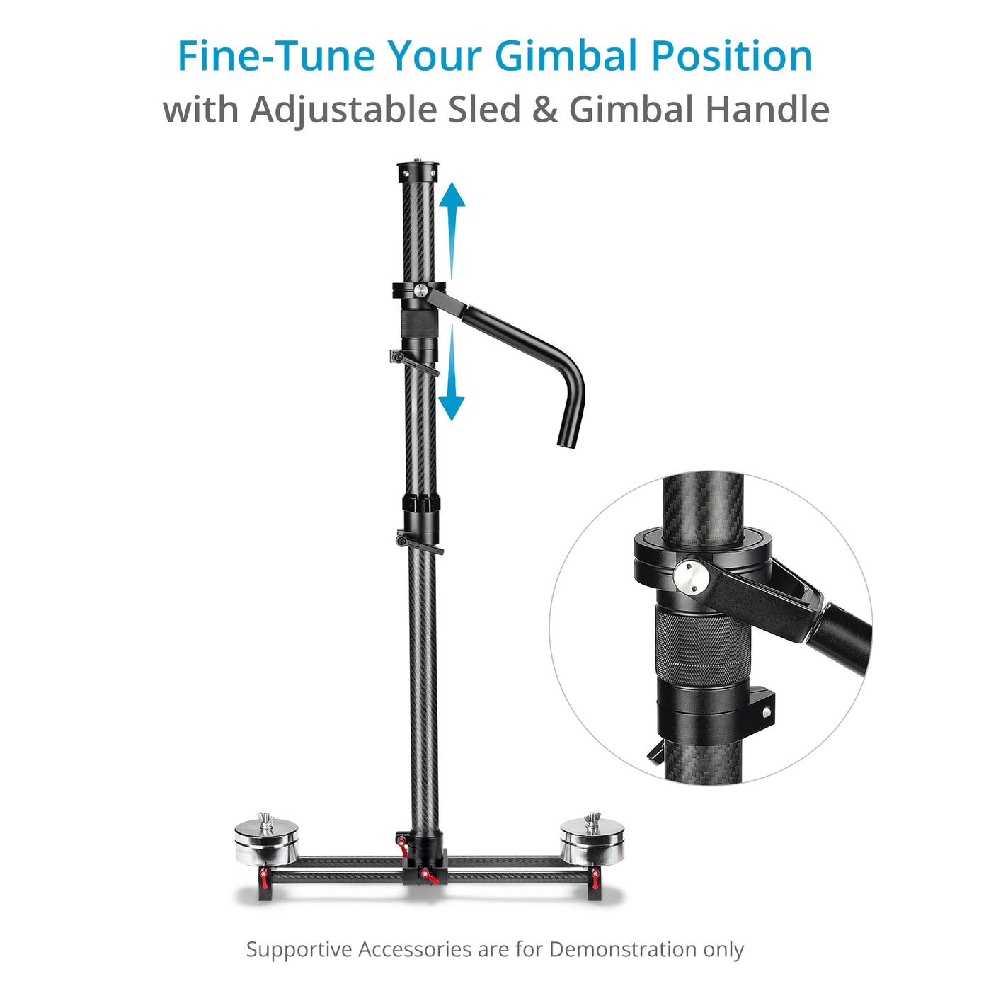 Flycam G-Axis 6000 Gimbal Support/Monopod Sled for | Proaim — Proaim.ca