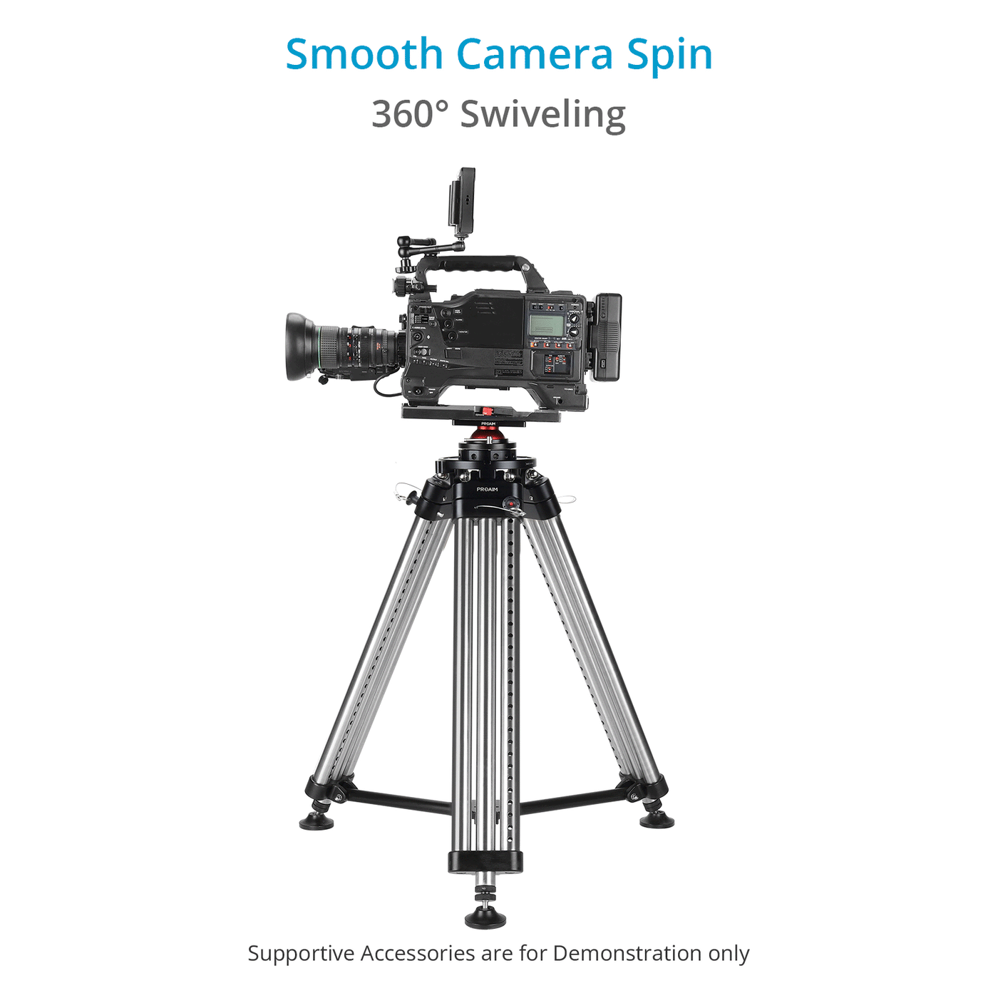 Proaim Camera Support Leveling Base – Mitchell & 3/8” Base Mount ...