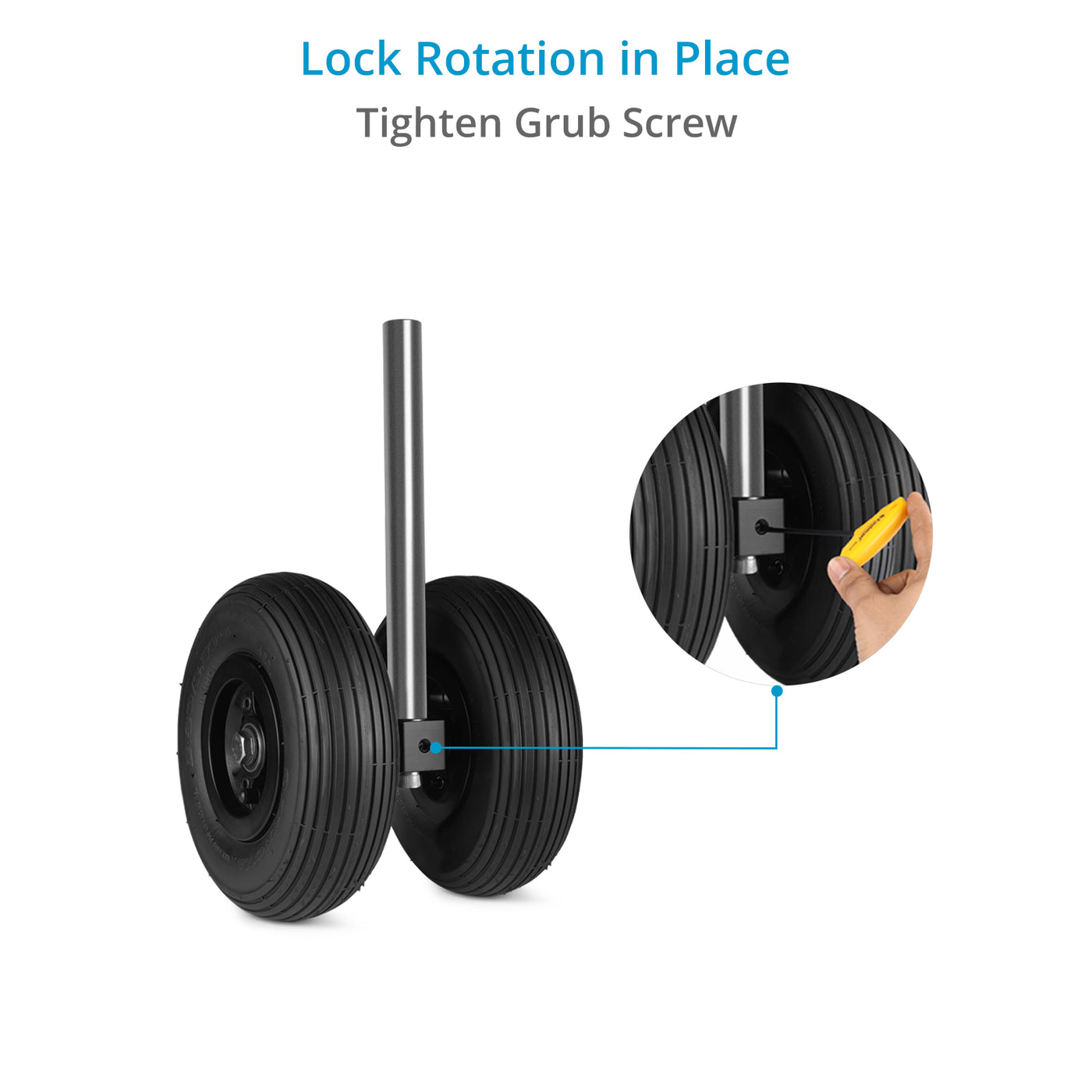 Jockey Wheel Set for Falcon Camera Rickshaw | Proaim — Proaim.ca