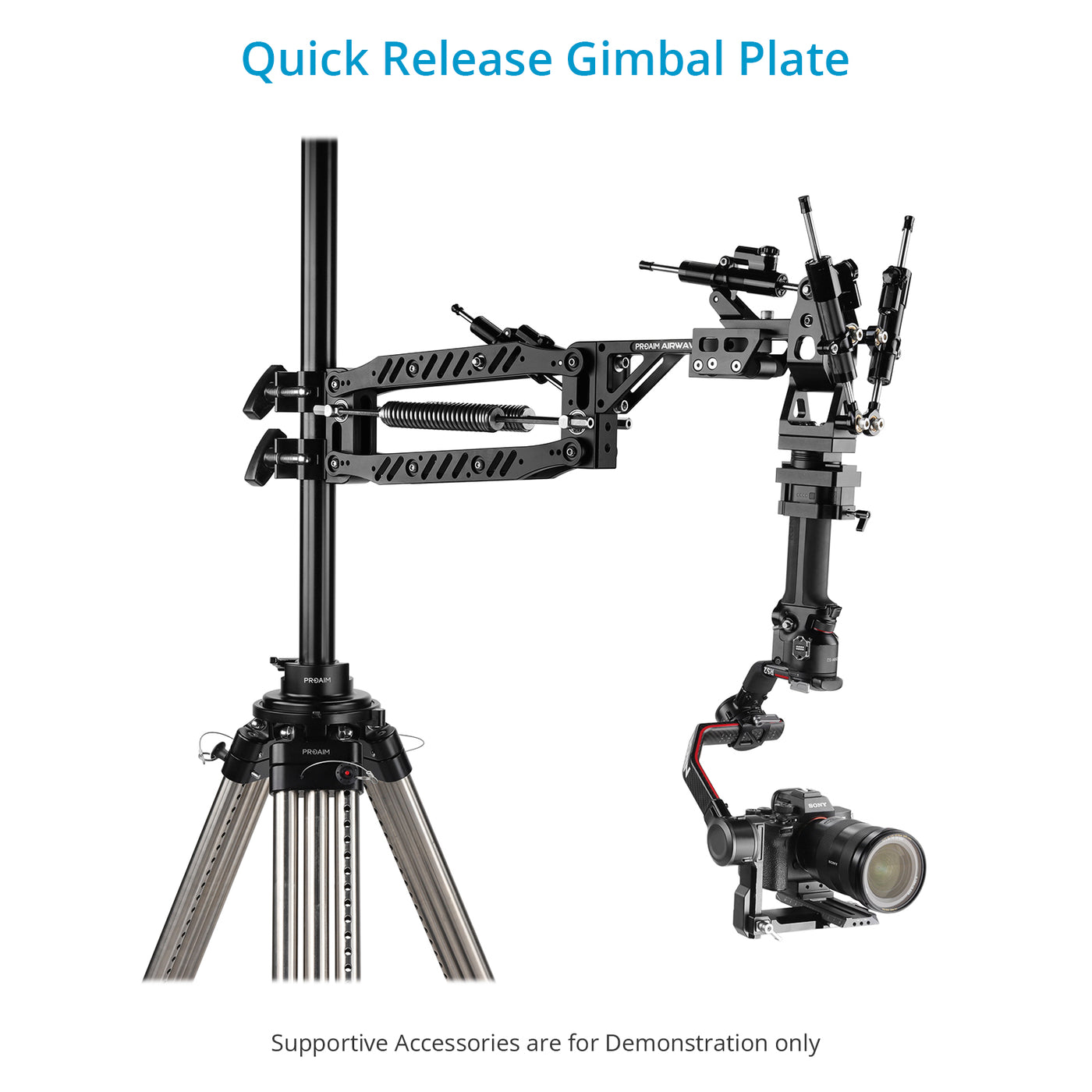 Proaim Pro Quick Release Plate for Hand-Held Camera Gimbals — Proaim.ca