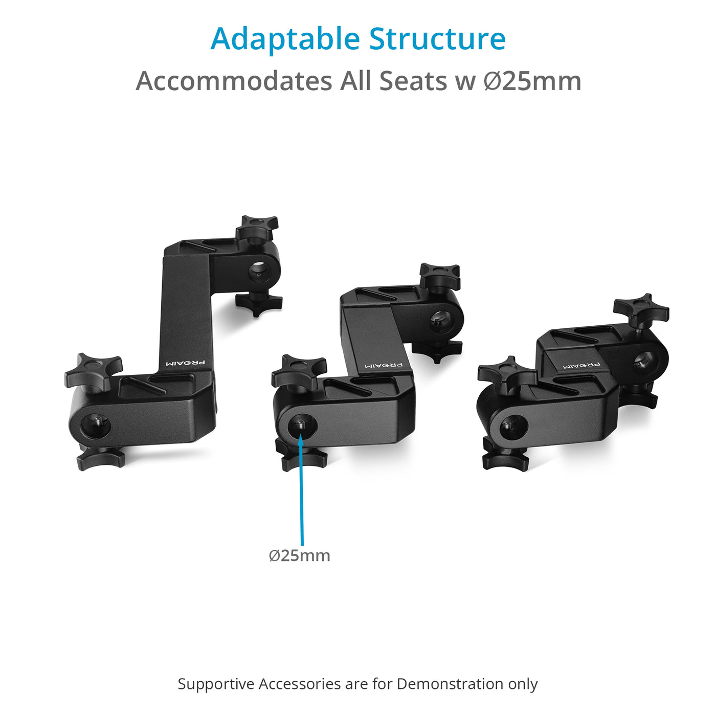 Proaim Vertical Seat Arm 20cm/8” for Round Seat & Camera Doorway Dolly ...