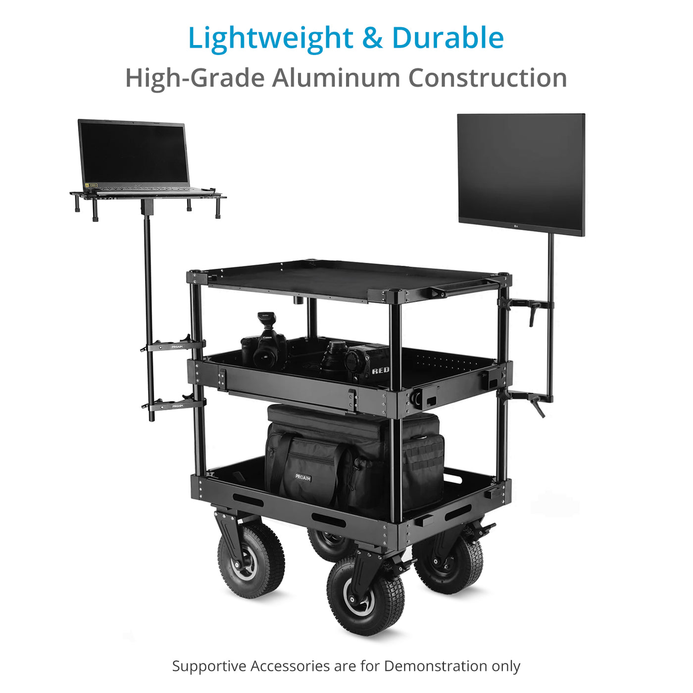 Universal Plus Laptop Workstation Platform w Cable | Proaim — Proaim.ca