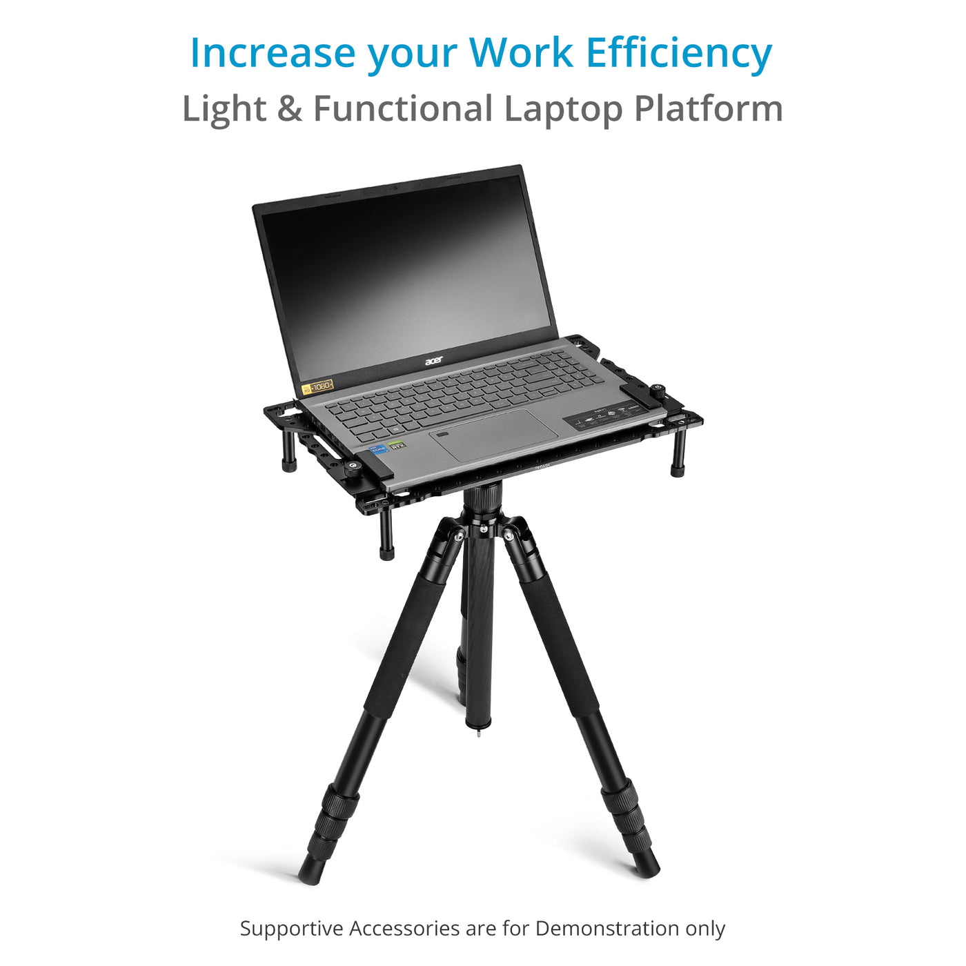 Universal Plus Laptop Workstation Platform w Cable | Proaim — Proaim.ca