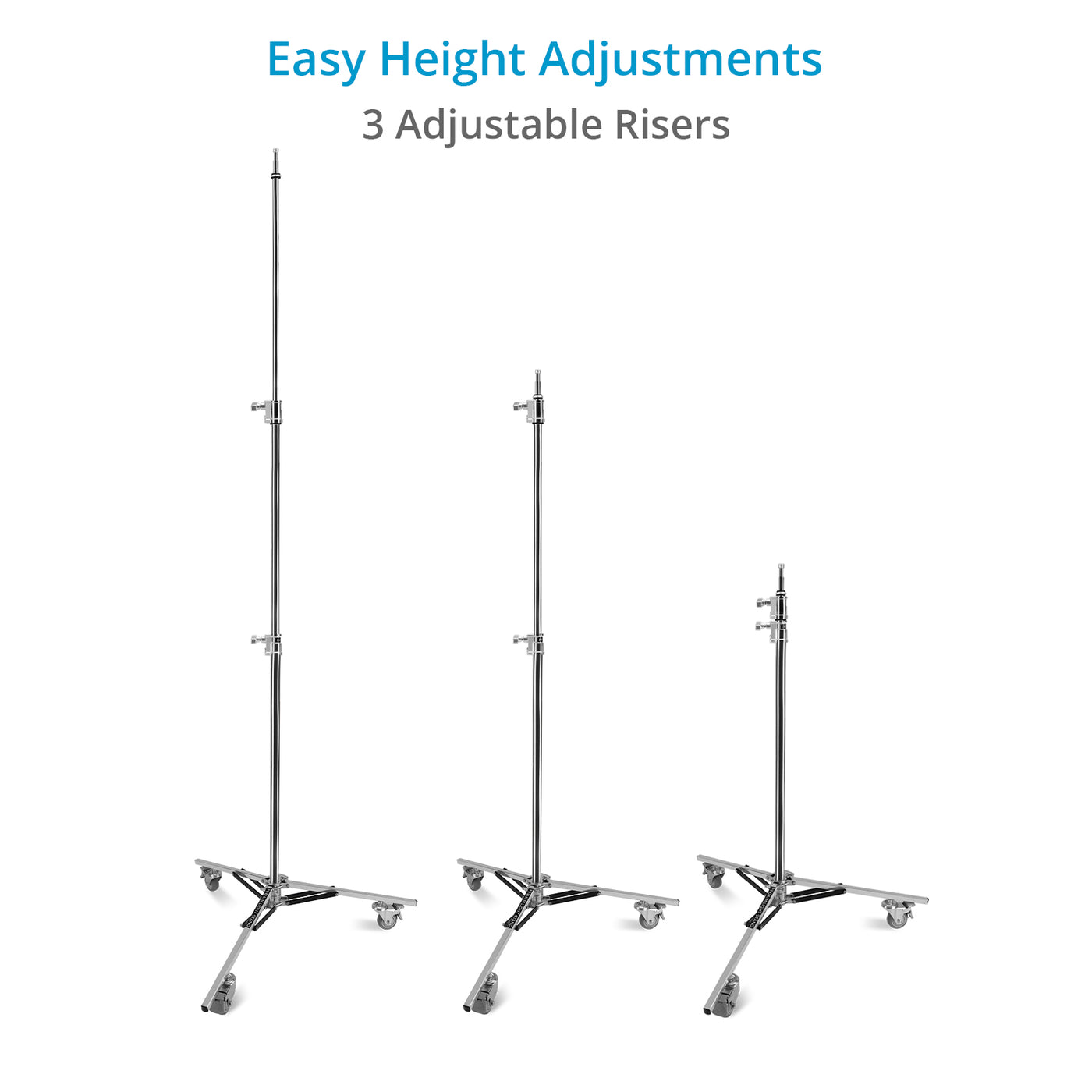 Baby 5/8” Jr. Roller Support Stand w Wheels for | Proaim — Proaim.ca