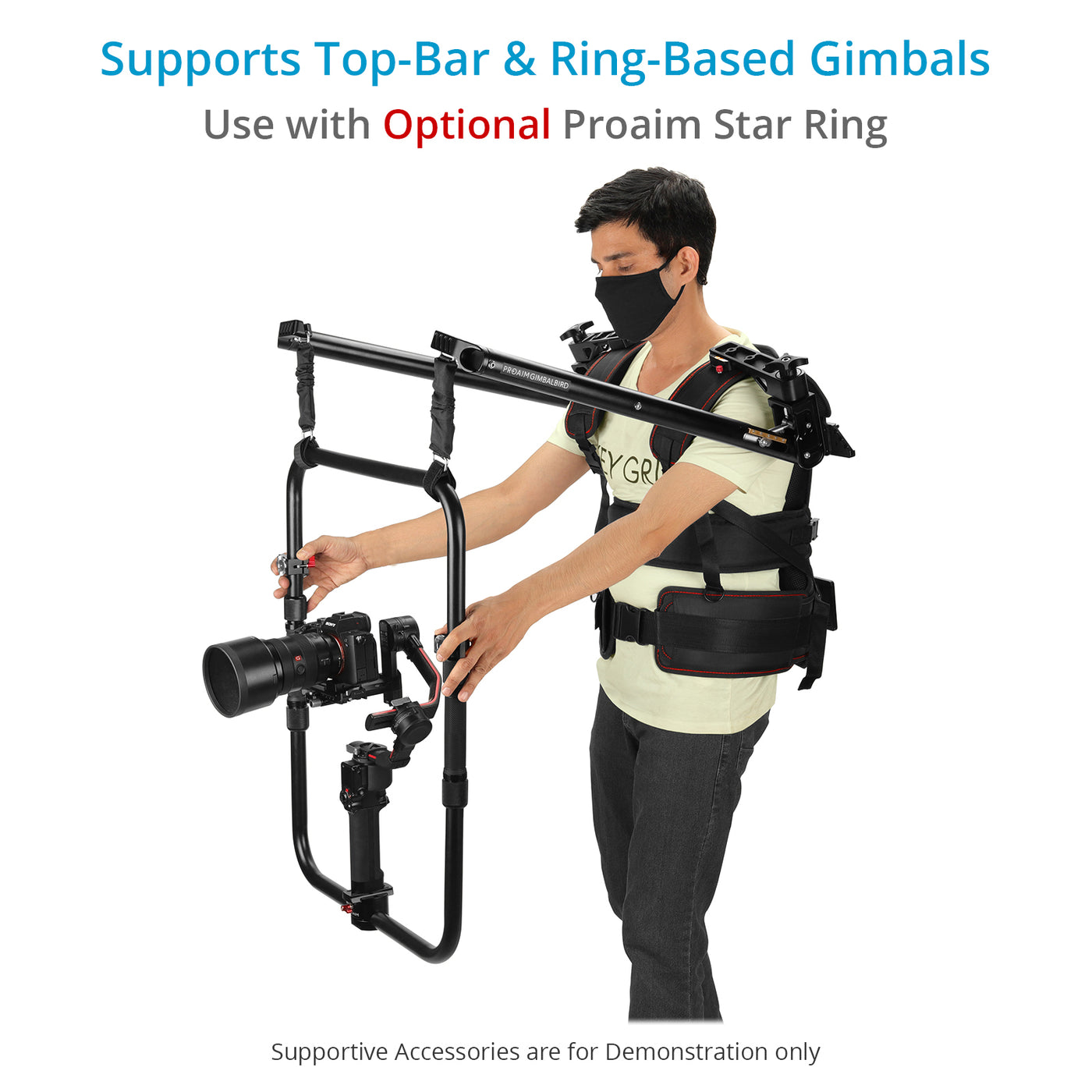 Proaim Gimbal-Bird Body Support Rig fr 2-3Axis Gimbals — Proaim.ca