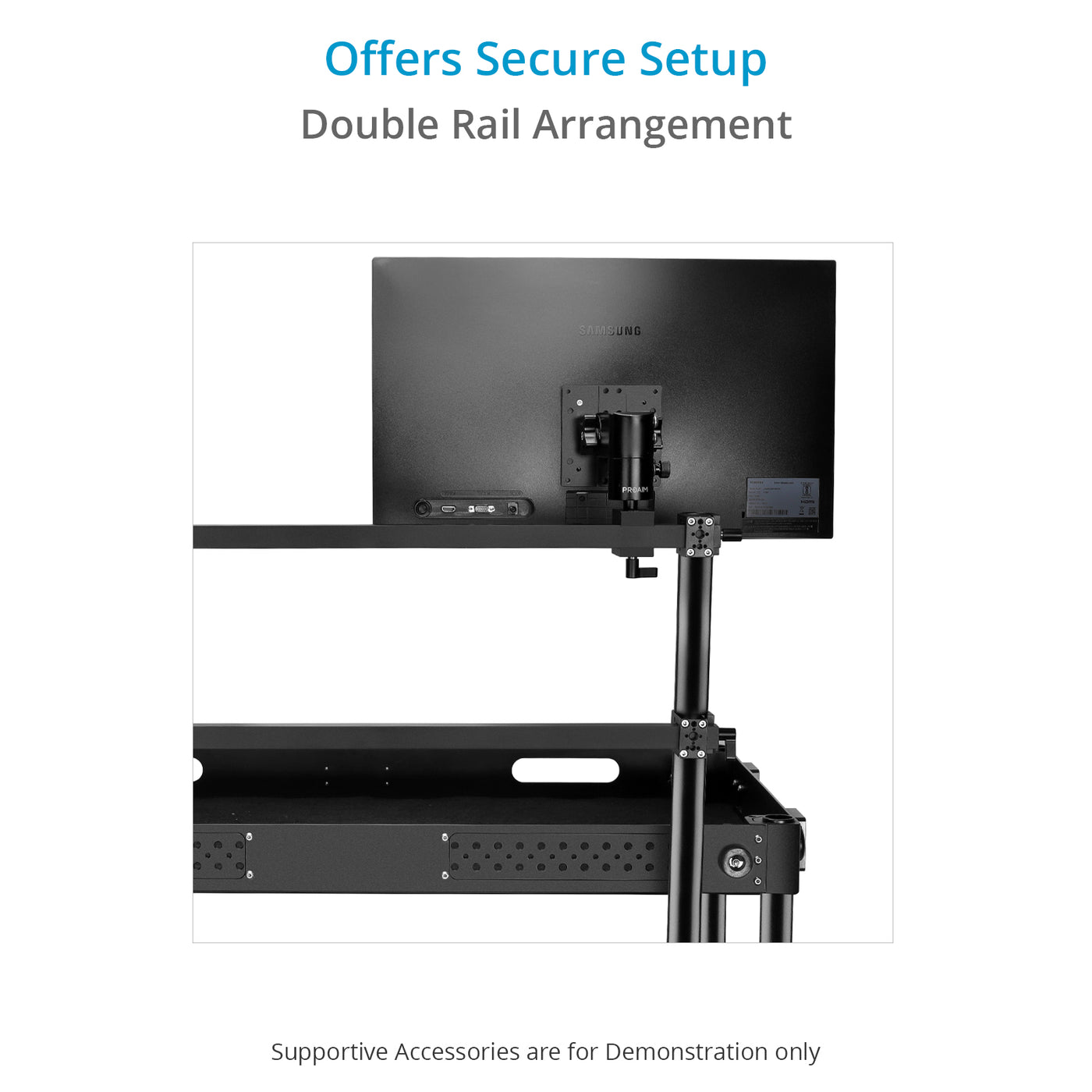 Proaim Multi Monitor Mounting System for Video Camera Production Carts ...