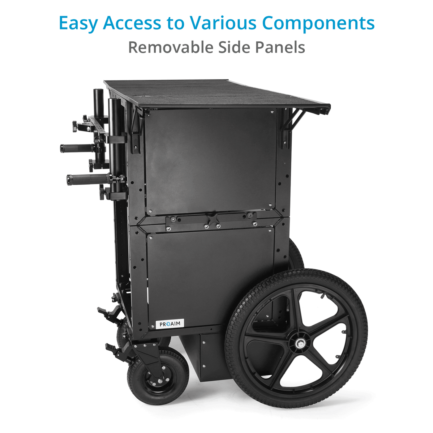 Soundchief Cart | Vertical Workstation Camera Cart | Proaim — Proaim.ca